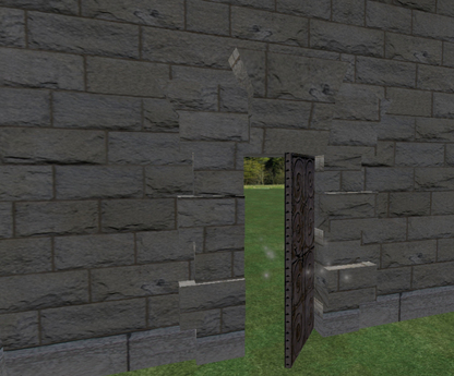 Second Life Marketplace - Premium Grungy Metal Dungeon Door, Crypt Door ...