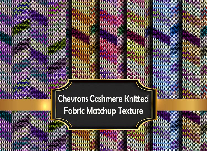Second Life Marketplace - Chevrons Cashmere Knitted Fabric Matchup ...