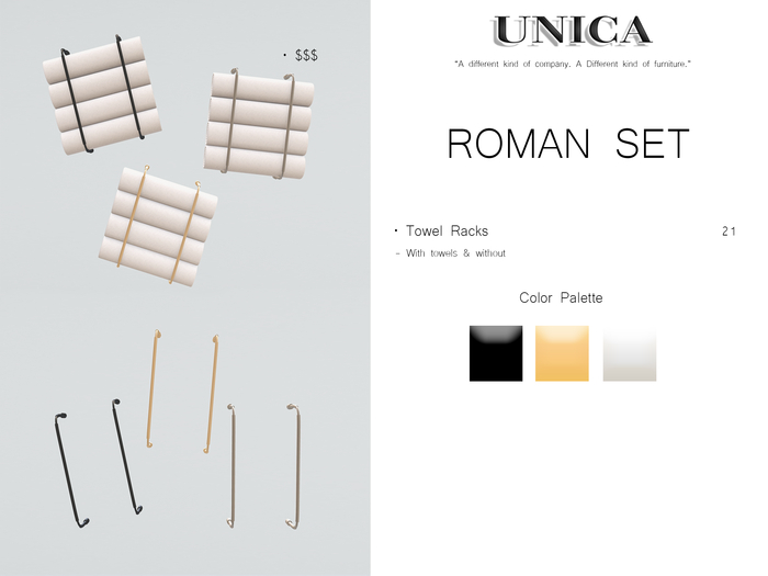 Second Life Marketplace - .Unica. - Rack (Black)