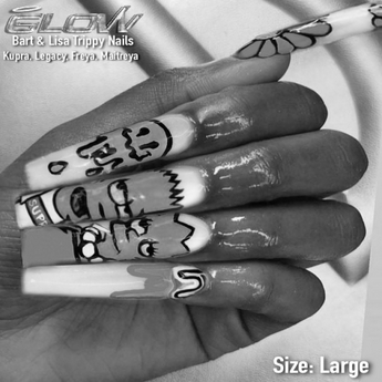 Second Life Marketplace - Glow.// Bart & Lisa Trippy Nails Demo