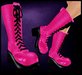 Second Life Marketplace - :::Sn@tch Gooshers Combat Boots (Pink Glitter):::