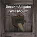 Second Life Marketplace - DFS Decor - Alligator Wall Mount (Texture Only)