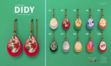Second Life Marketplace - :ANDORE: -earring- Didy #2