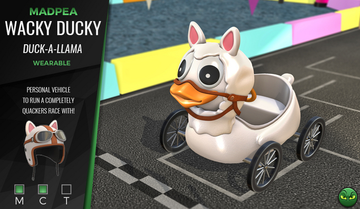 Second Life Marketplace - MadPea Wacky Ducky - Duck-a-llama