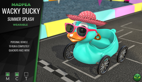 Second Life Marketplace - MadPea Wacky Ducky - Summer Splash