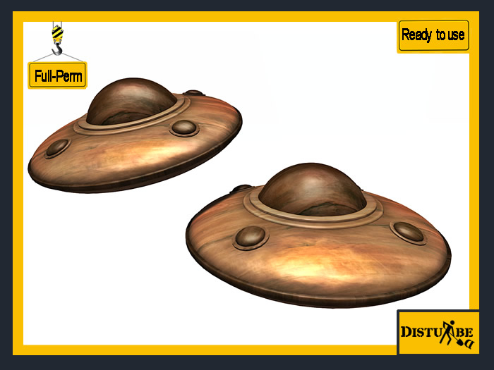 Second Life Marketplace - ::DisturbeD:: Retro Wooden UFO Toy - FULL ...
