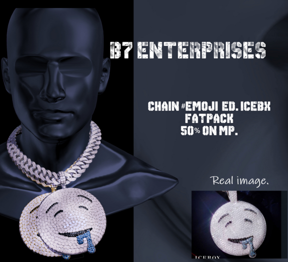 Second Life Marketplace - [B7] Chain #Emoji ICEB7X [unpack] FATPACK