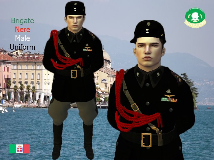 Second Life Marketplace - WW2 BRIGATE NERE MALE OFFICER UNIFORM