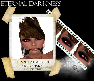 Second Life Marketplace - ::ED:: Toxic pink eyes
