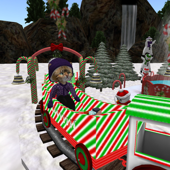 Second Life Marketplace - ( DL ) Dinkie Life Candy Cane Train