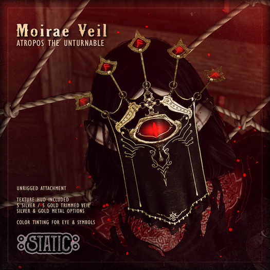 Second Life Marketplace - ::Static:: Moirae Veil {Atropos}
