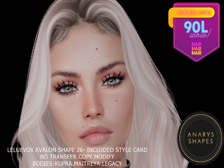 Second Life Marketplace - **AnarysShapes** SHAPE026 AVALON