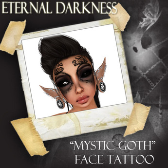 Second Life Marketplace - ::ED:: "Mystic goth" face tatoo