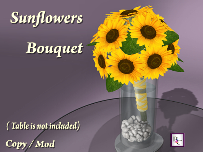 Second Life Marketplace - * RC * Sunflowers Bouquet