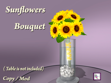 Second Life Marketplace - * RC * Sunflowers Bouquet