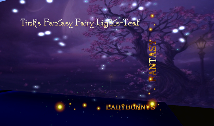 Second Life Marketplace - *•FaNtAsY FX Mesh•*Tink's Fairy Lights-Teal