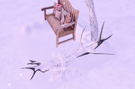 Second Life Marketplace - Woops! Winter bench with Lovense RL toys support