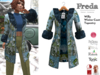 Second Life Marketplace - "Freda" Willy Open Winter Coat Pretty blue ...