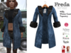 Second Life Marketplace - "Freda" Willy Open Winter Coat Blue Suede ...