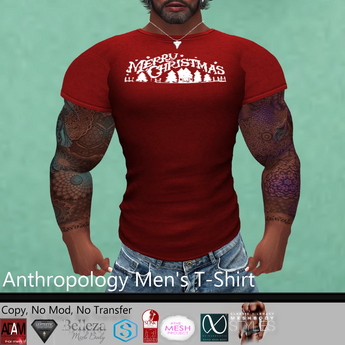 Second Life Marketplace - Merry Christmas Town Men's T-Shirt (MNTL X)