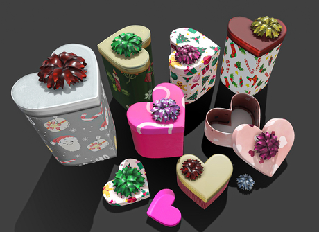 Second Life Marketplace - Art Studio.FULL PERM \\ 3 Different Heart ...