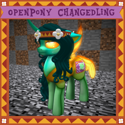 Second Life Marketplace - .:SAM:. Open Pony ChangEDLING Green Orange Cyan