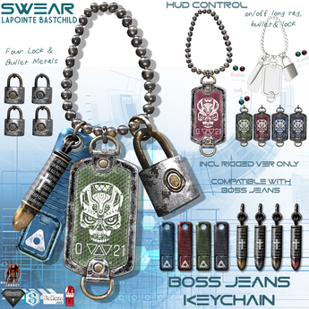 Second Life Marketplace - Key Chain AddOn - Boss Key Chain