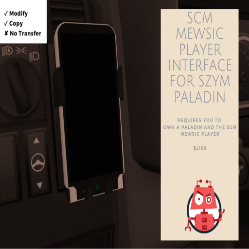Second Life Marketplace - [RR] Paladin Mewsic Interface