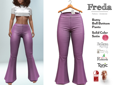 Second Life Marketplace - "Freda" Betty Bell Bottom Pants with Flare ...