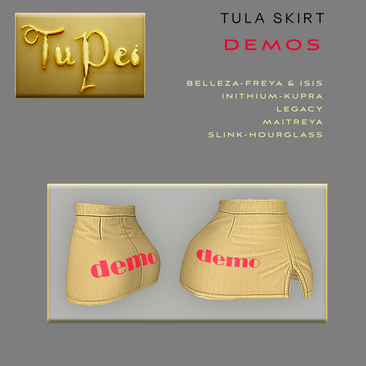 Second Life Marketplace - TuPei Tula Skirt - DEMOS