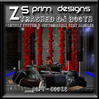 Second Life Marketplace - DJ Booth Trashed boxed