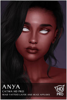 Second Life Marketplace - WYRD - Catwa HD Pro - Anya - BLOOD (Head skin ...