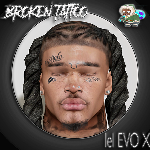 Second Life Marketplace - Broken Face tattoo