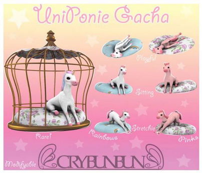 Second Life Marketplace - CryBunBun - Playful UniPonie [Rainbow] [BOXED]