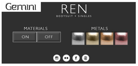Second Life Marketplace - Gemini -Ren Bodysuit- PUMPKIN (Add me)
