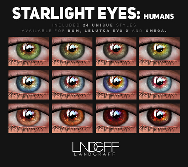 Second Life Marketplace - Landgraff - Starlight Eyes [unpack]
