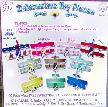 Second Life Marketplace - So Silly Interactive Playdate Toy Plane ...