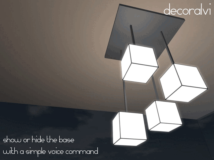 Second Life Marketplace - 4 Descendingly Hanging Cubes Lamp - 1 prim ...