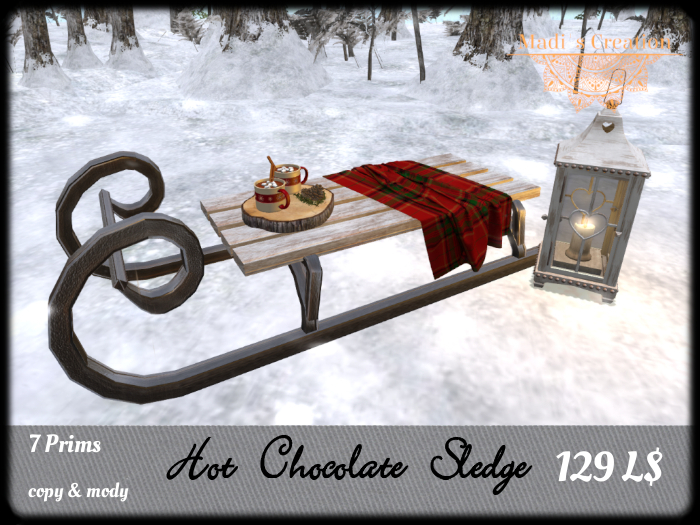 Second Life Marketplace - ~MC~ Hot Chocolate Sledge