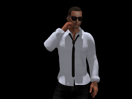 Second Life Marketplace - Ben Jaroth - Slim fit shirt with tie