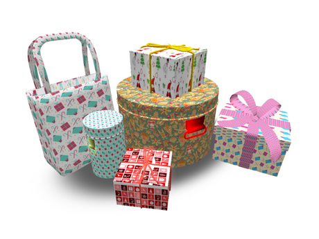 Second Life Marketplace - Art ..:: Christmas Gifts Set A Box