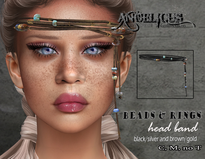 Second Life Marketplace - ::ANGELICUS:: Head band beads& rings