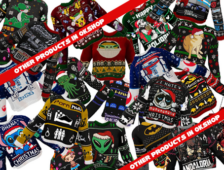 Second Life Marketplace - OKshop Ugly sweater party baby Yoda Grogu ...