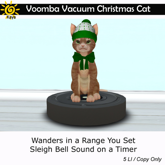 Second Life Marketplace - Voomba Vacuum Christmas Ginger (ADD)