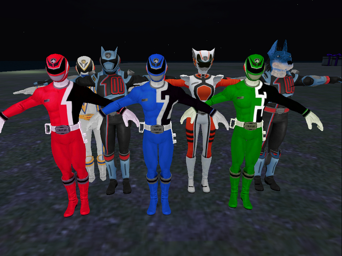 Second Life Marketplace - power rangers SPD pack avatars