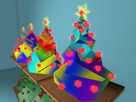 Second Life Marketplace - Christmas Cubic Trees - Full perm
