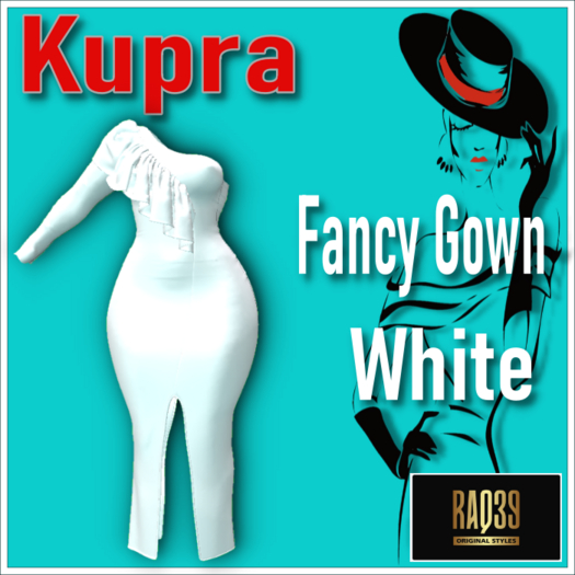 Second Life Marketplace - [R39] Kupra Fancy Gown White