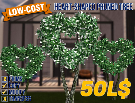 Second Life Marketplace - [Low-Cost] Heart-shaped pruned tree