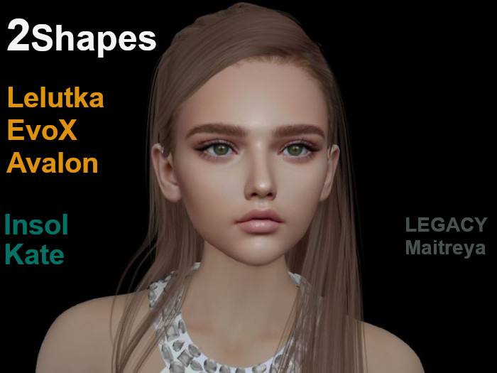 Second Life Marketplace - Lelutka Evox Avalon head Shape Odyssey