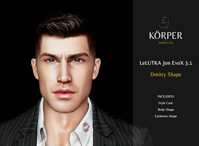 Second Life Marketplace - Korper - Dmitry Shape (Lelutka JON head)